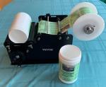 VEVOR MT-30 Round Bottle Labeling Machine, Manual Label Applicator, 20 ...