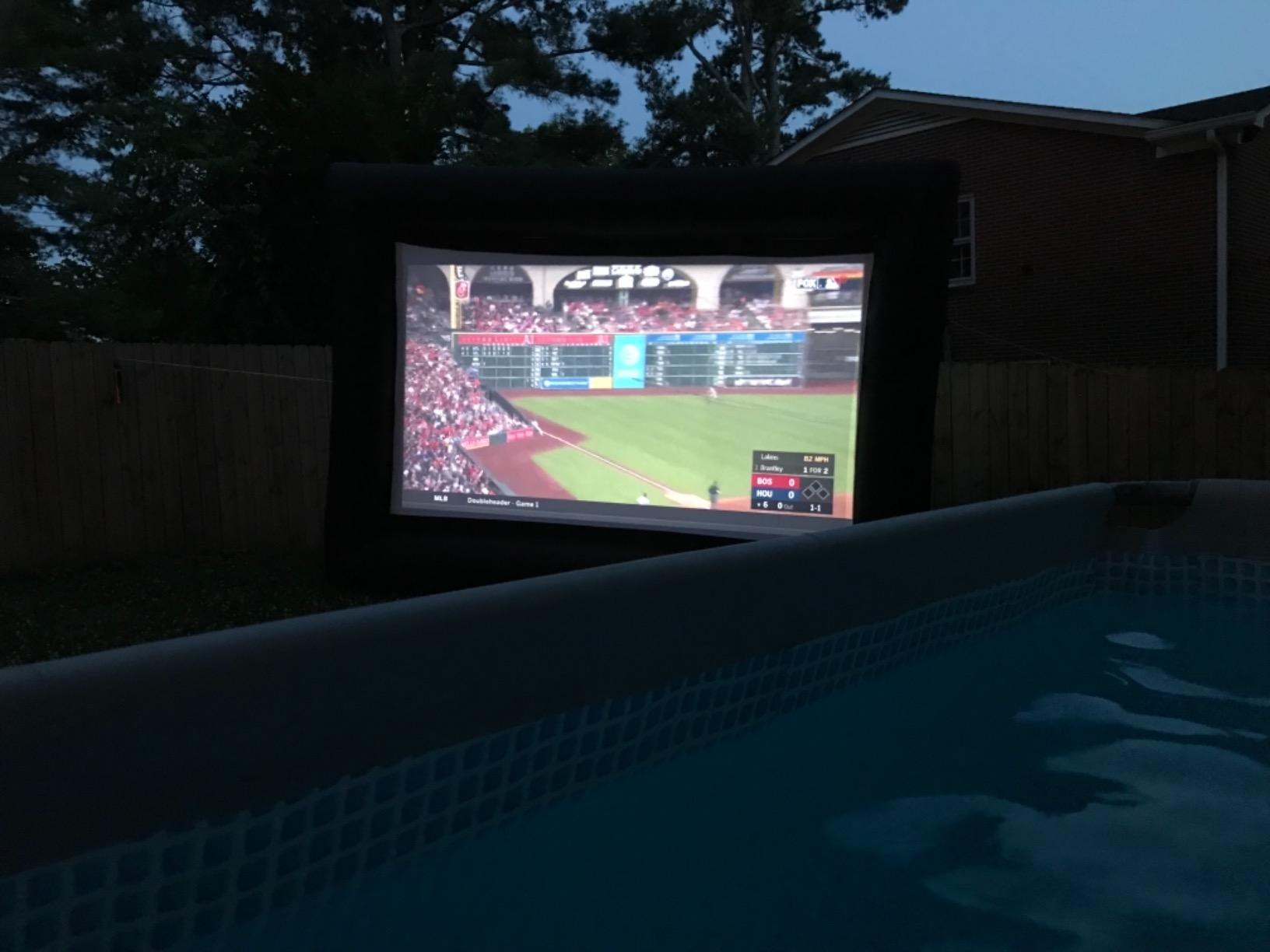 VEVOR VEVOR 6x4m Inflatable Projector Screen Movie Screen Outdoor ...