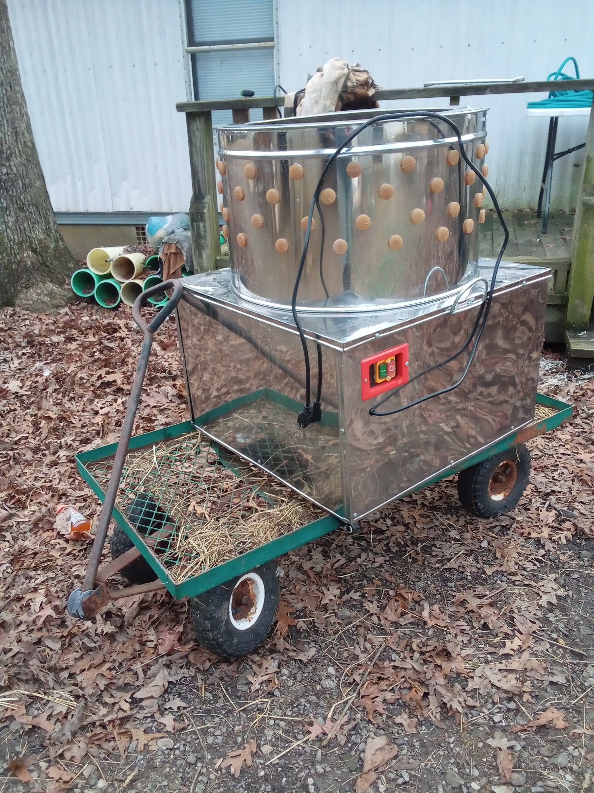 Turkey Chicken Plucker Plucking Machine Poultry De-Feather 50cm ...