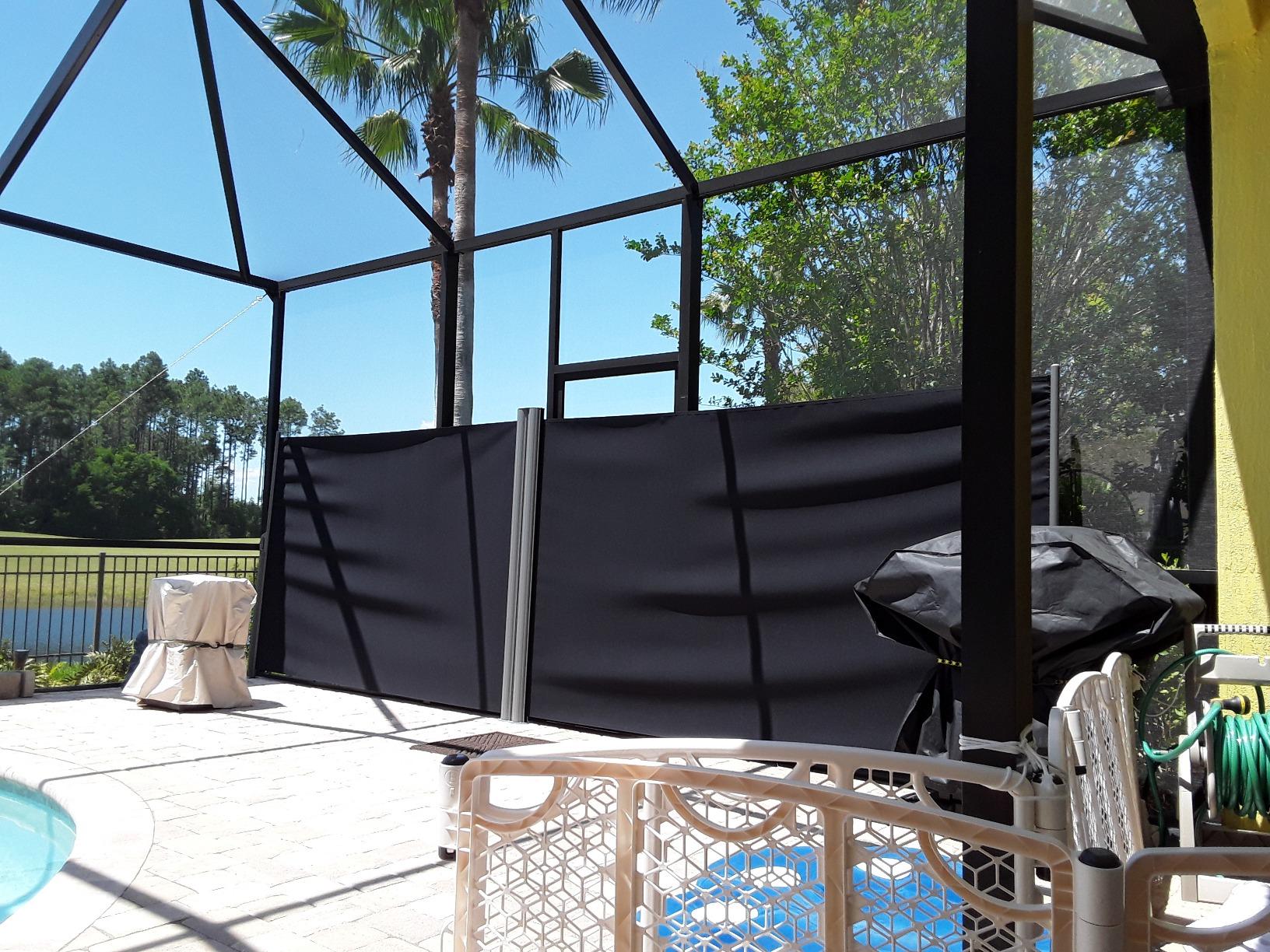 Retractable Side Awning Patio Screen Retractable Fence 71x118inch ...