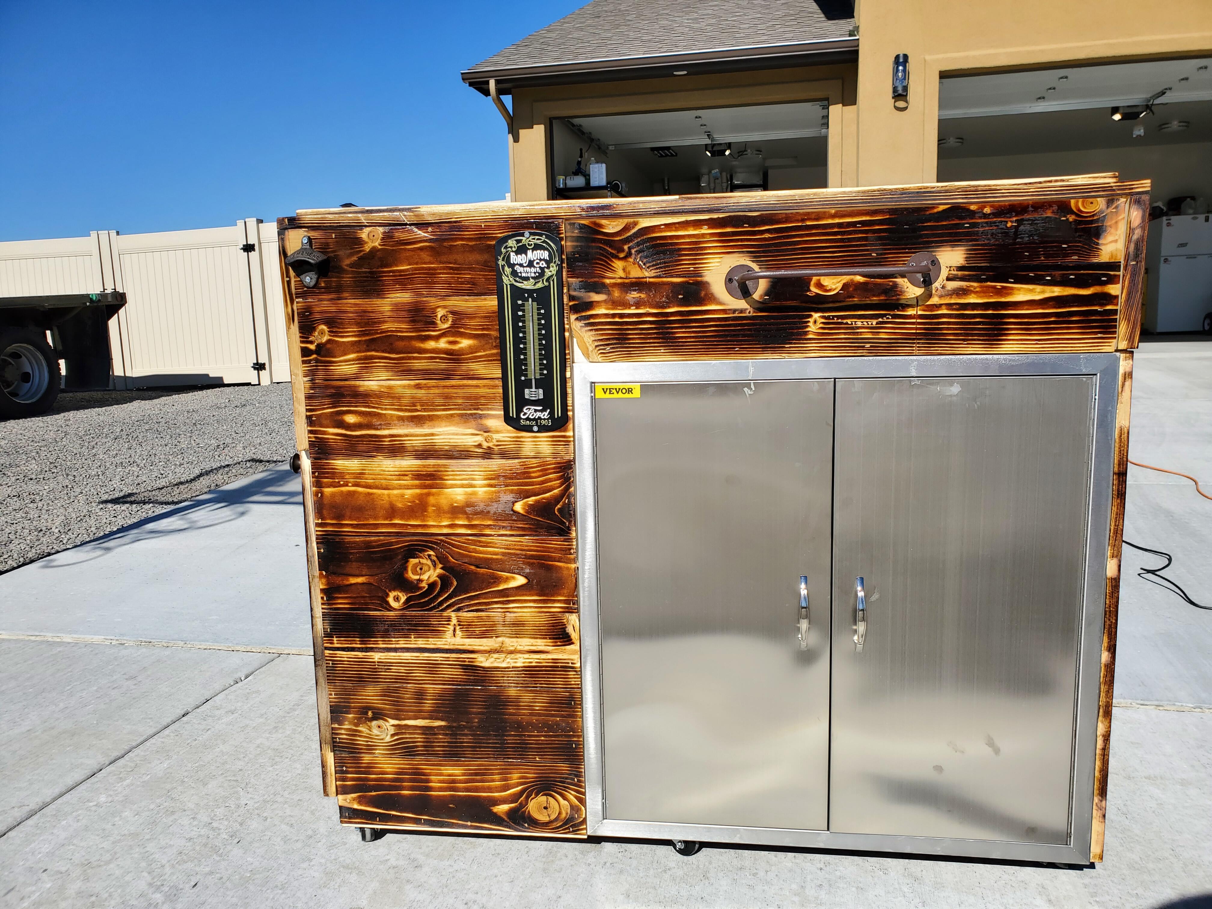 19"h X28"w Bbq Access Door Outdoor Kitchen Island Double Door | VEVOR US