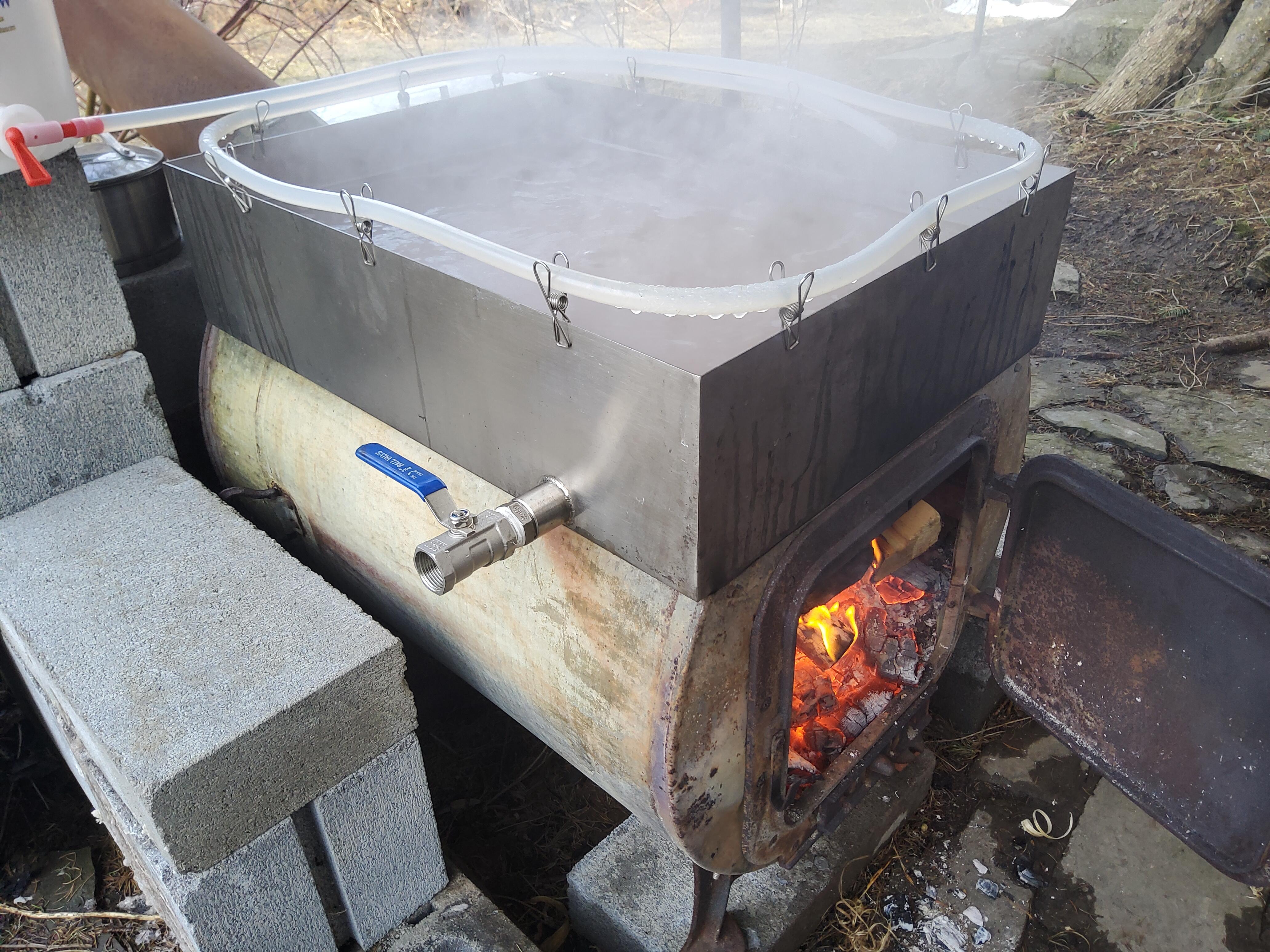 Maple Syrup Boiling Pan 18x24x6 Stainless Steel Sap evaporator tig 18 ...